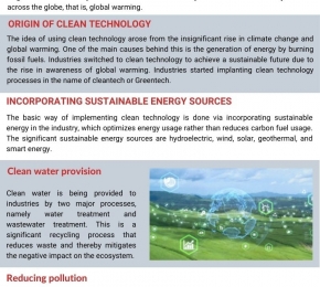 "CLEAN TECH 101 GUIDE: THE ESSENTIALS " - Desktop Wallpaper