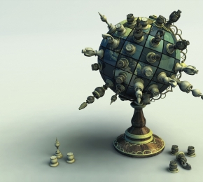 Spherical Chess - Desktop Wallpaper