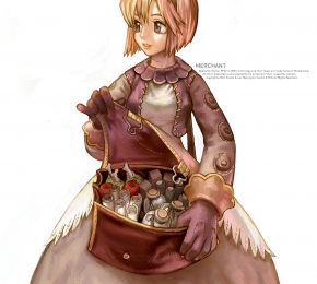 Female Merchant - Desktop Wallpaper